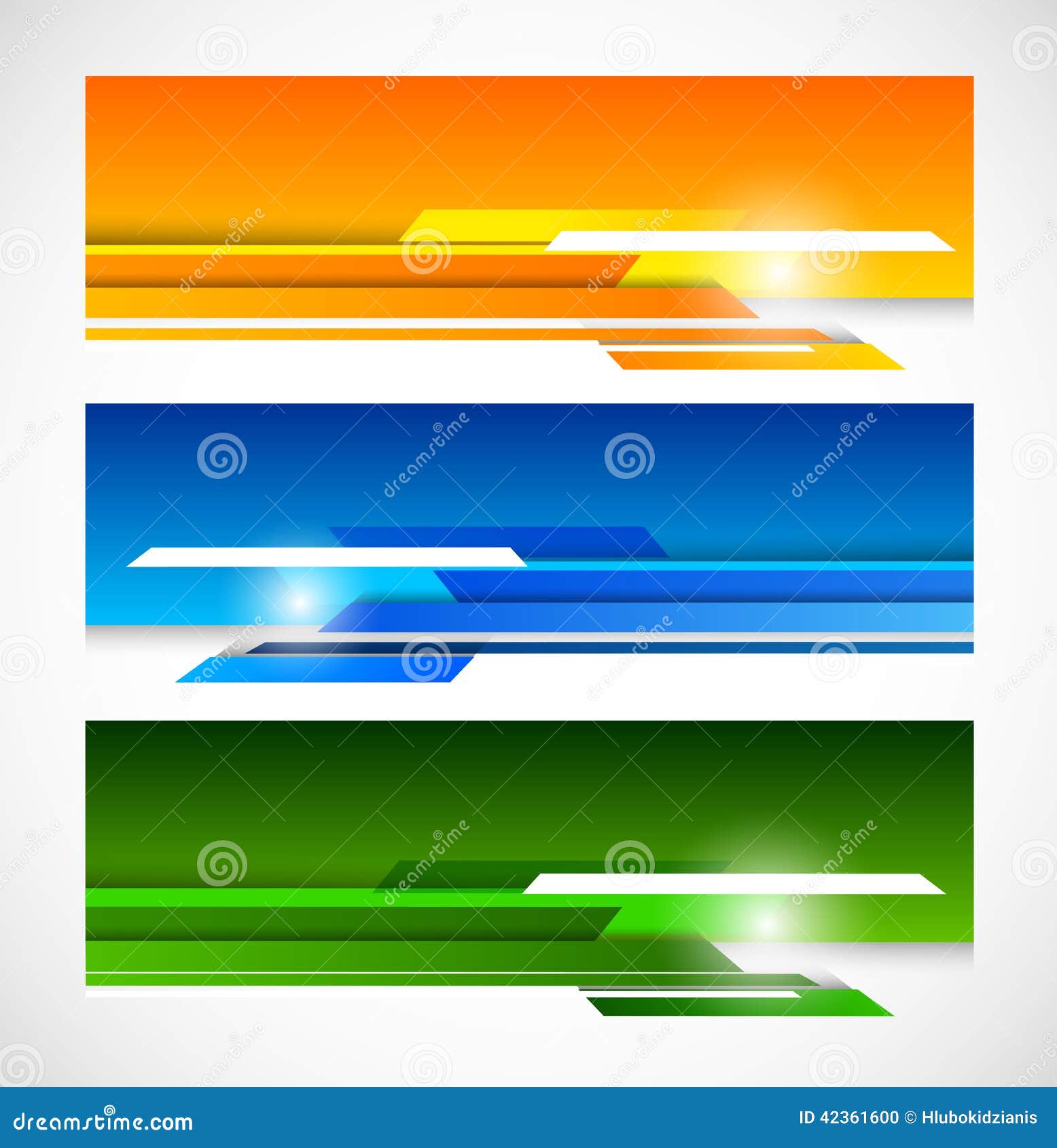 Set of banners with lines stock vector. Illustration of digital - 42361600