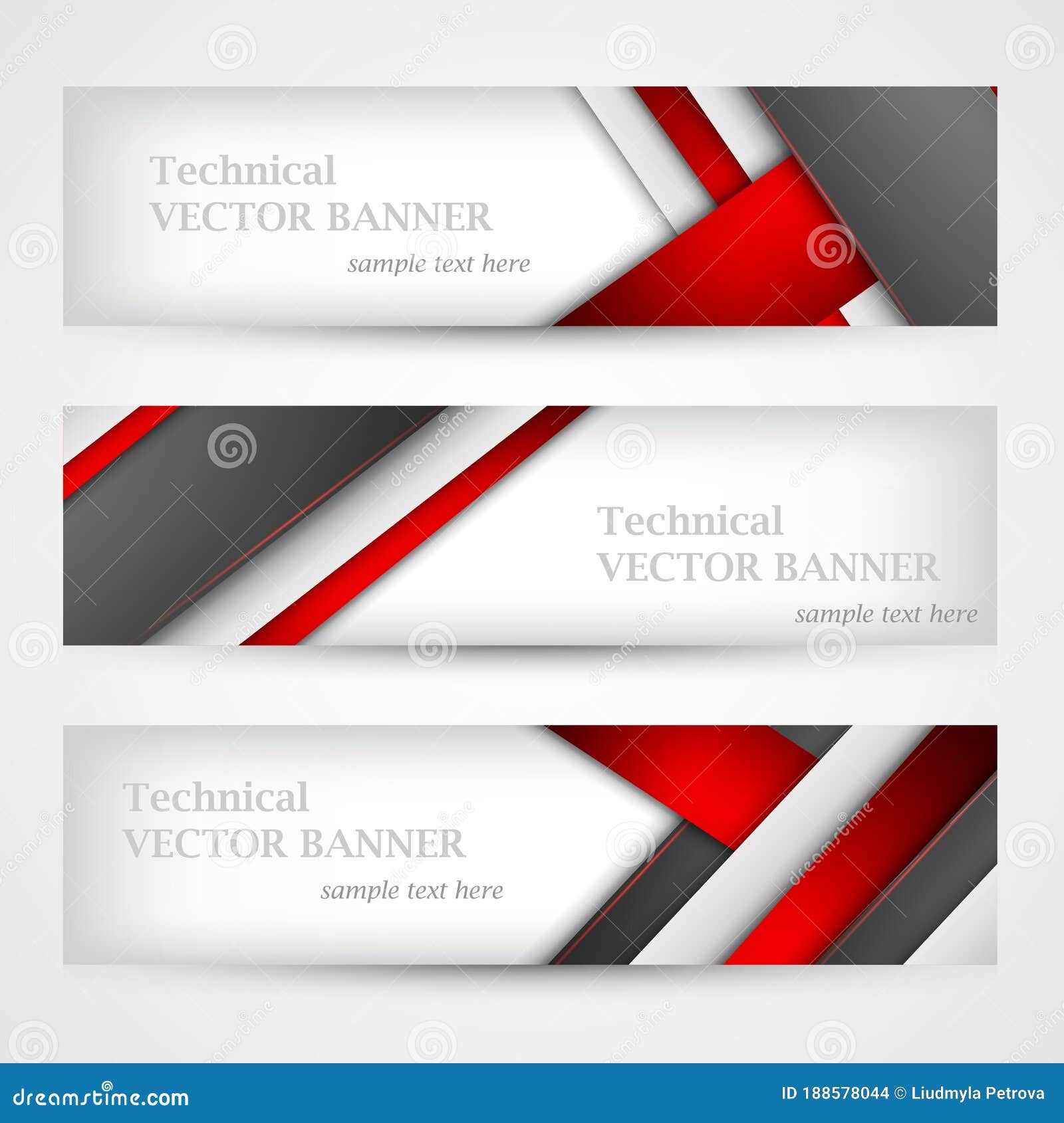 Set of Banners with Lines Paper. Mesh. Business Design Template Stock ...