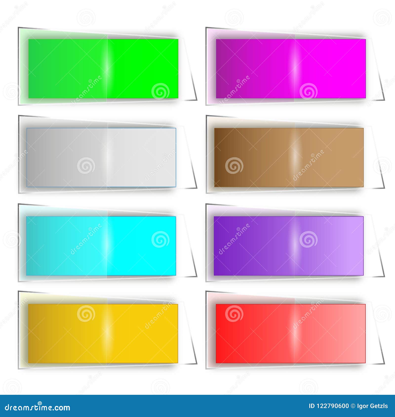 Set of banners stock vector. Illustration of banner - 122790600