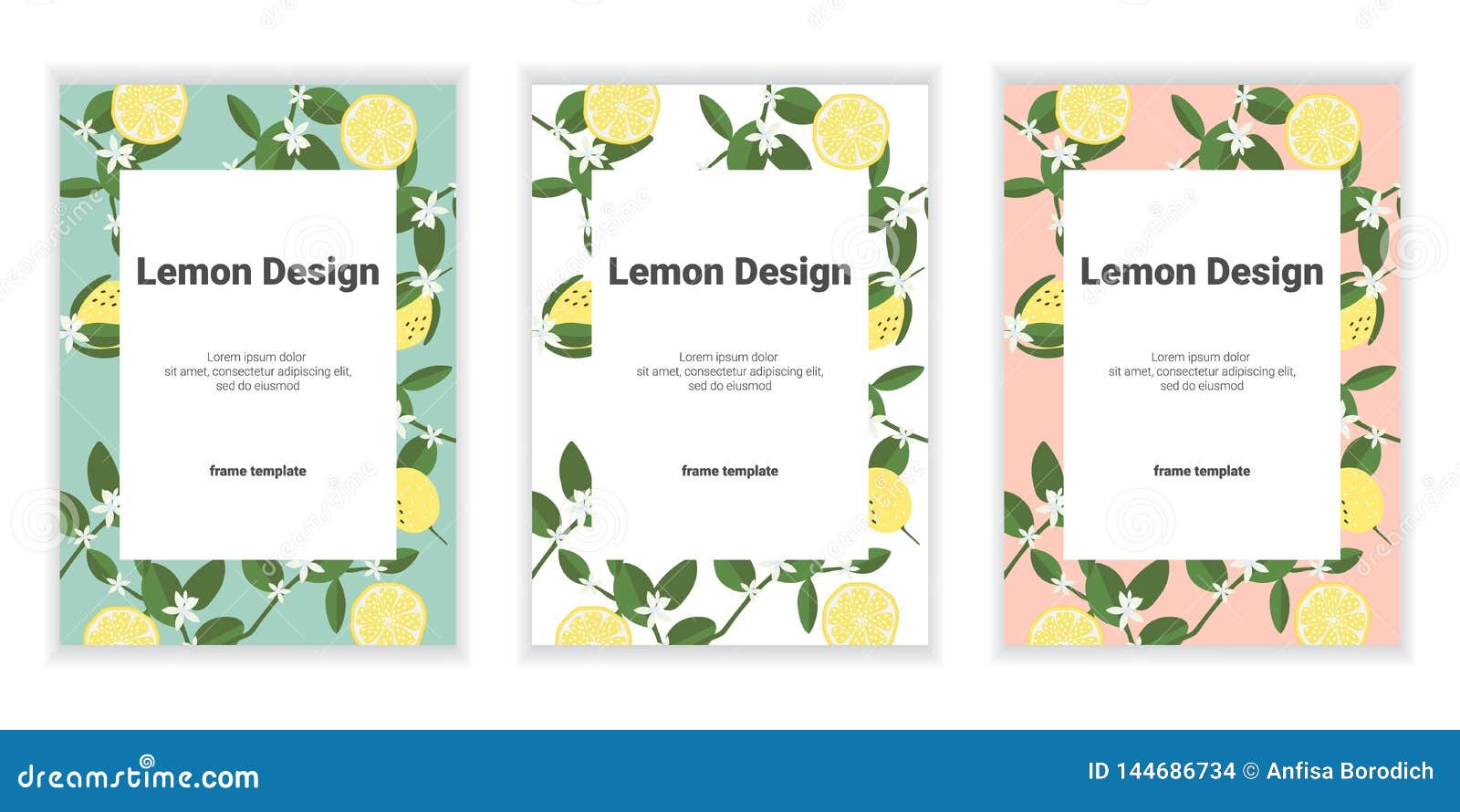 Set of Banners with Lemon. Eps10 Stock Vector - Illustration of drinks ...