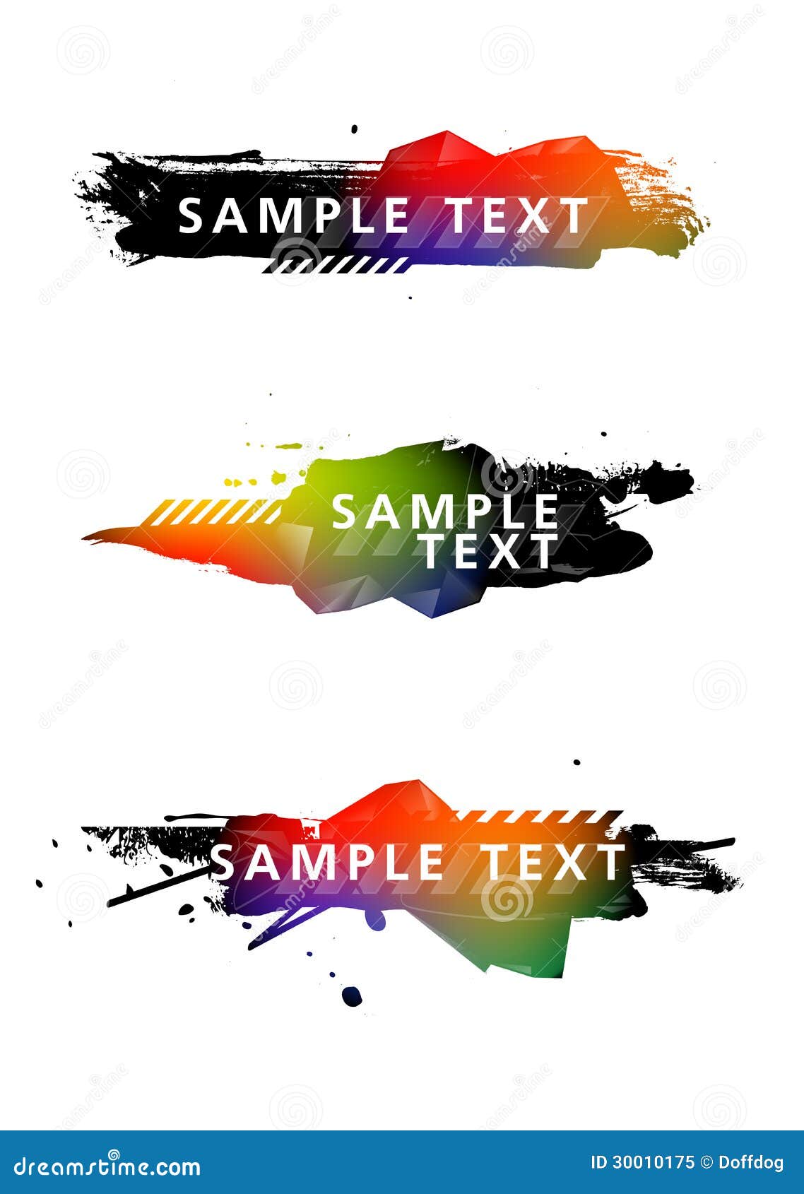 Set of banners stock vector. Illustration of corner, space - 30010175