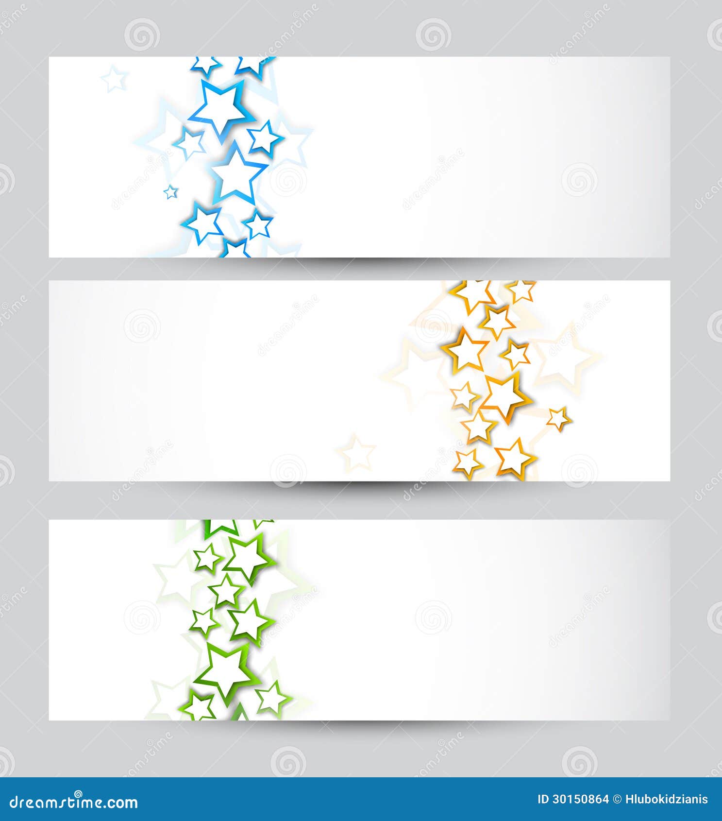 Set of banners with stars stock vector. Illustration of shiny - 30150864
