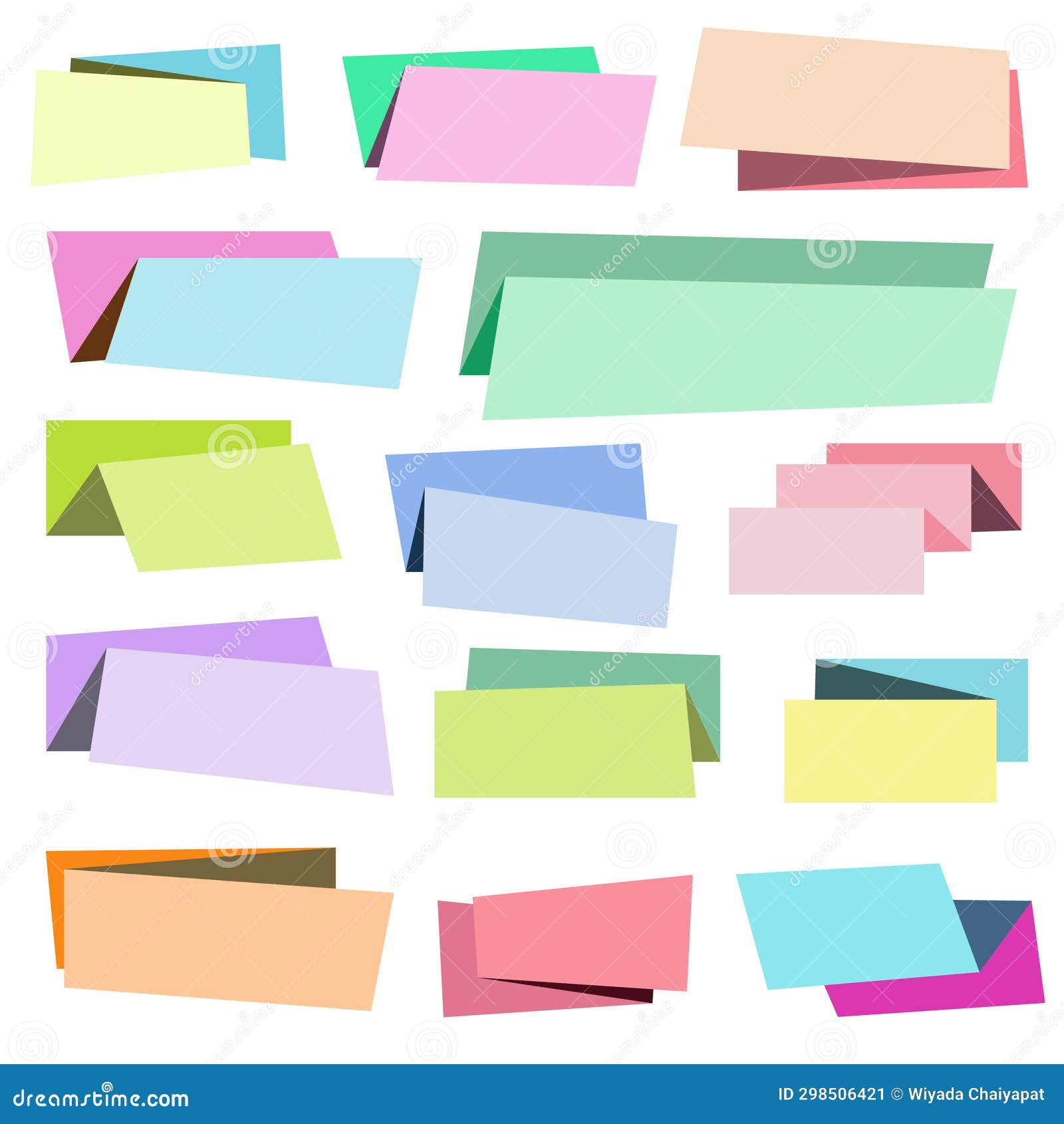 Set of Banners and Stickers Stock Illustration - Illustration of retro ...