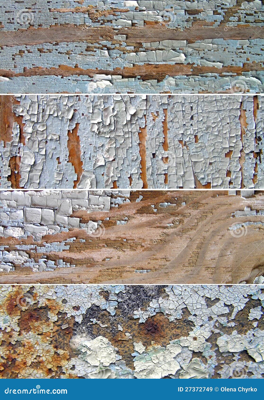 Set of Banners with Texture of the Old Paint Stock Image - Image of ...