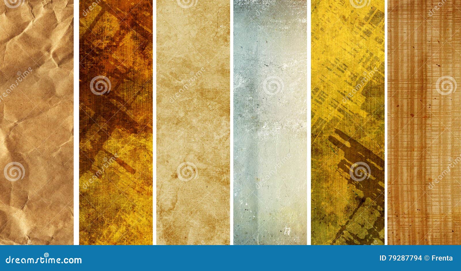 Set of Banners with Texture Old Paper Stock Photo - Image of rough ...