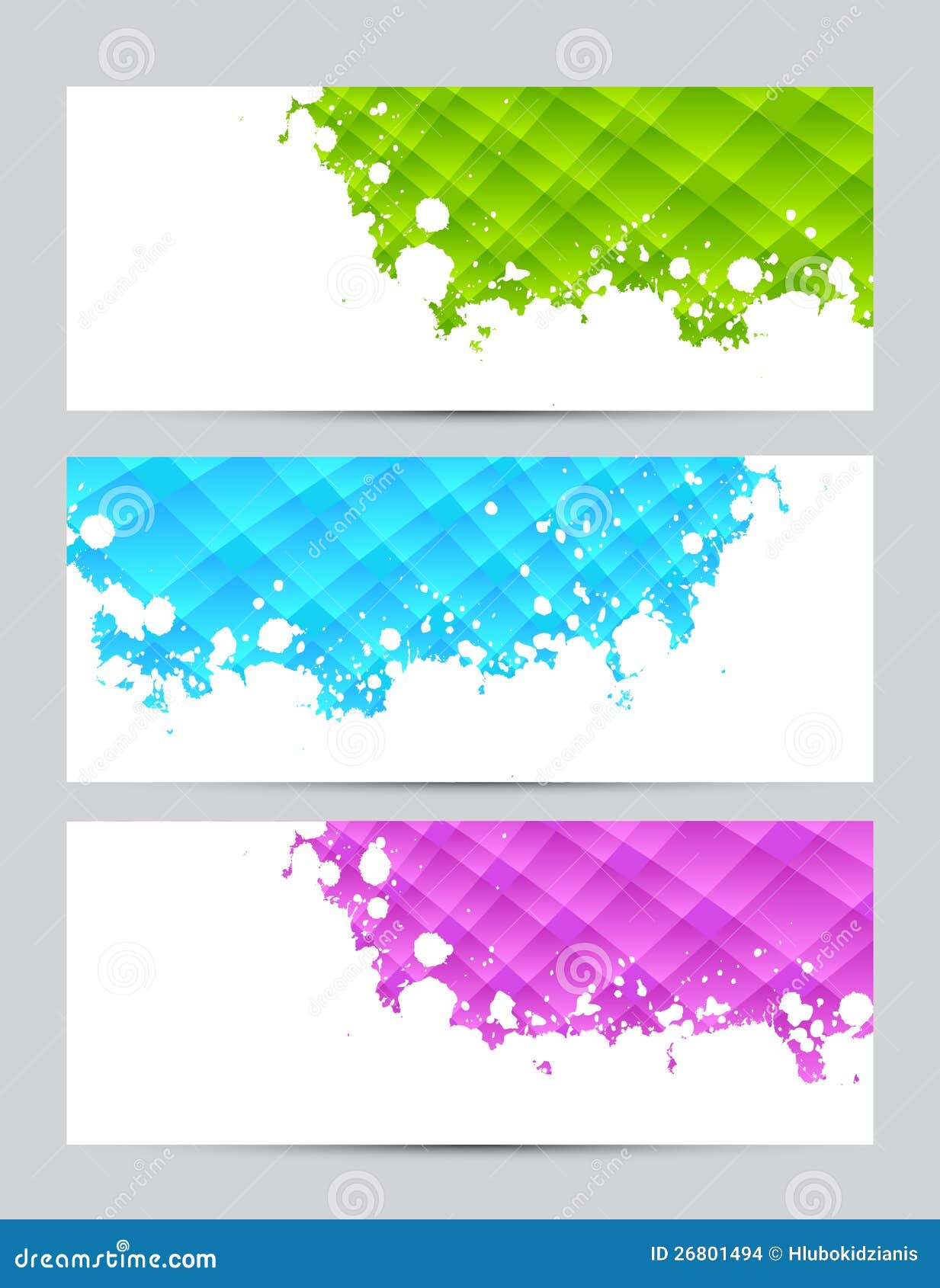 Set of Banners with Textures Stock Vector - Illustration of ornate ...