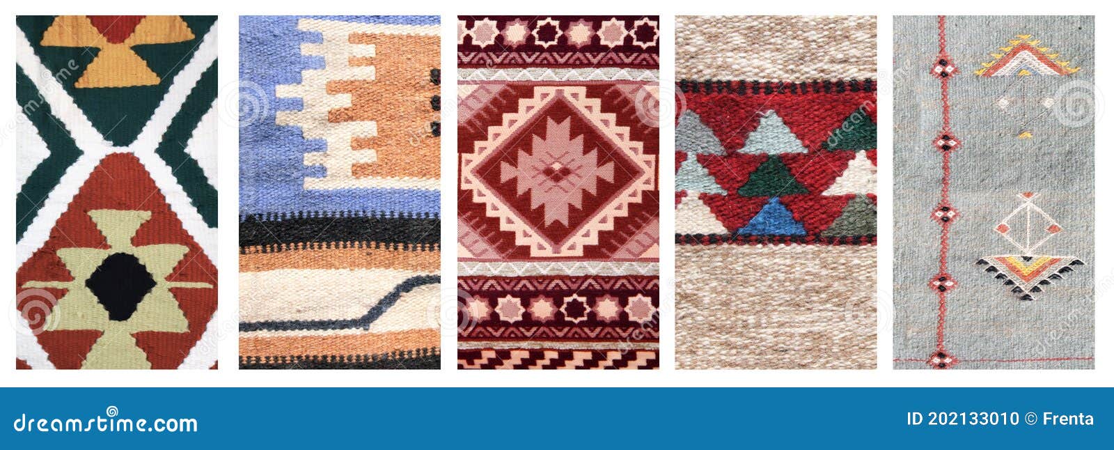 Set of Banners with Textures of Berber Traditional Wool Carpets Stock ...