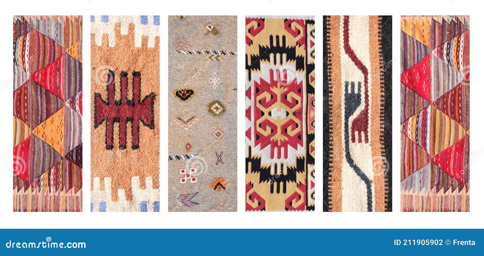 Set of Banners with Textures of Berber Traditional Wool Carpets Stock ...