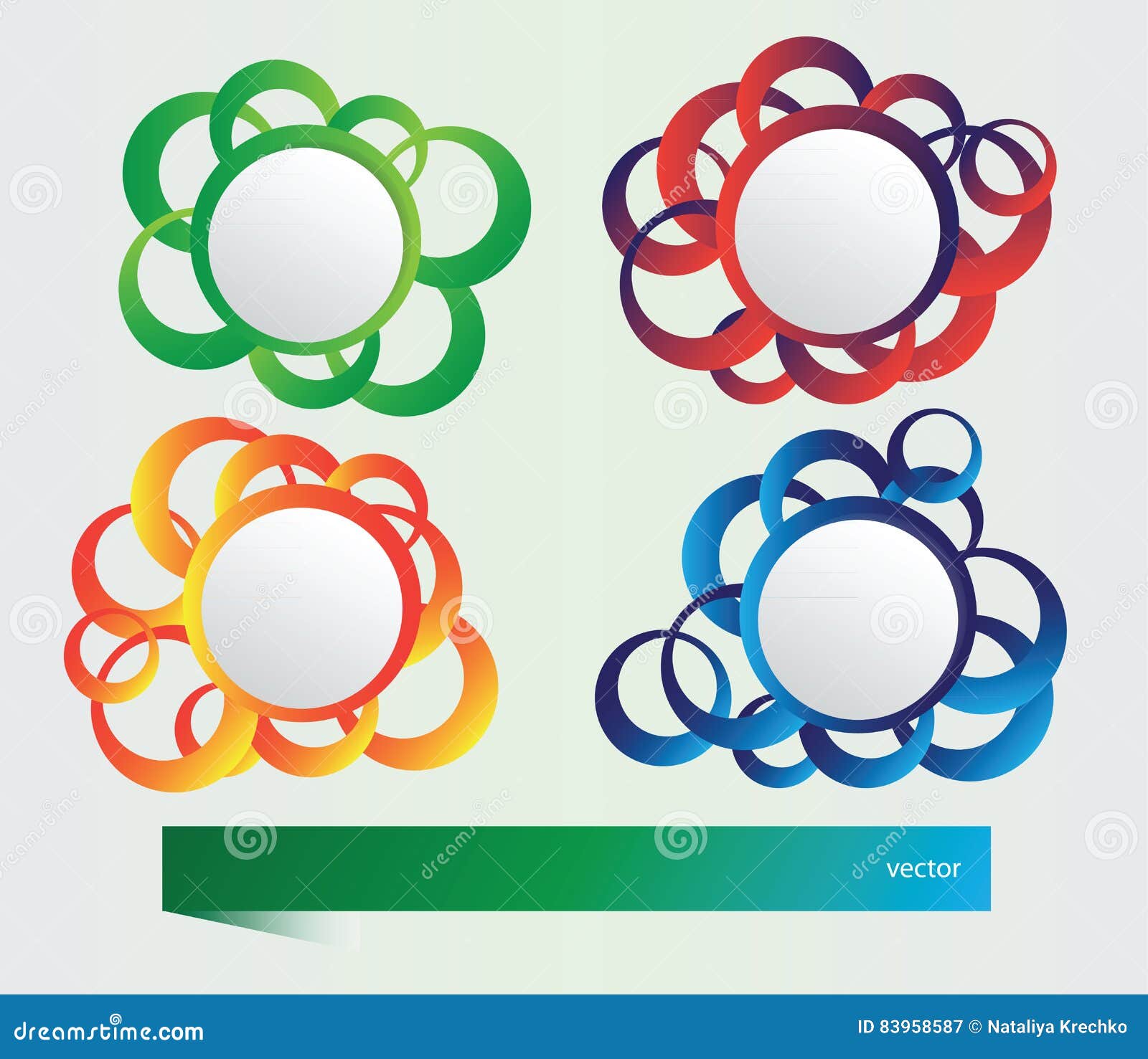 Set of Banners with Vector Elements Stock Vector - Illustration of ...