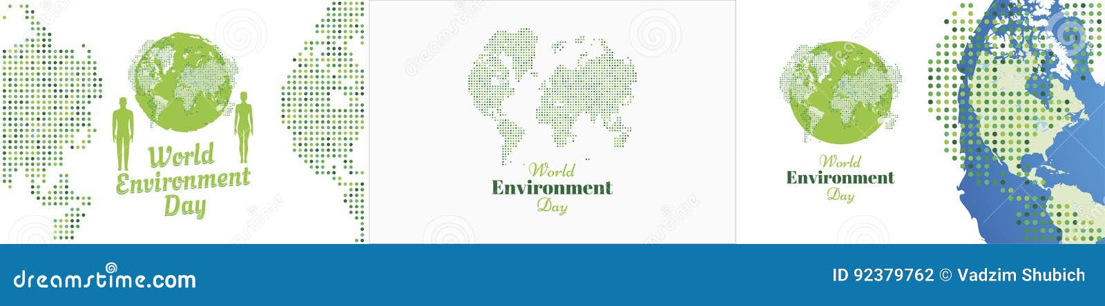 Set Of Banners With World Map, Shield Equipped With Key Hole And ...