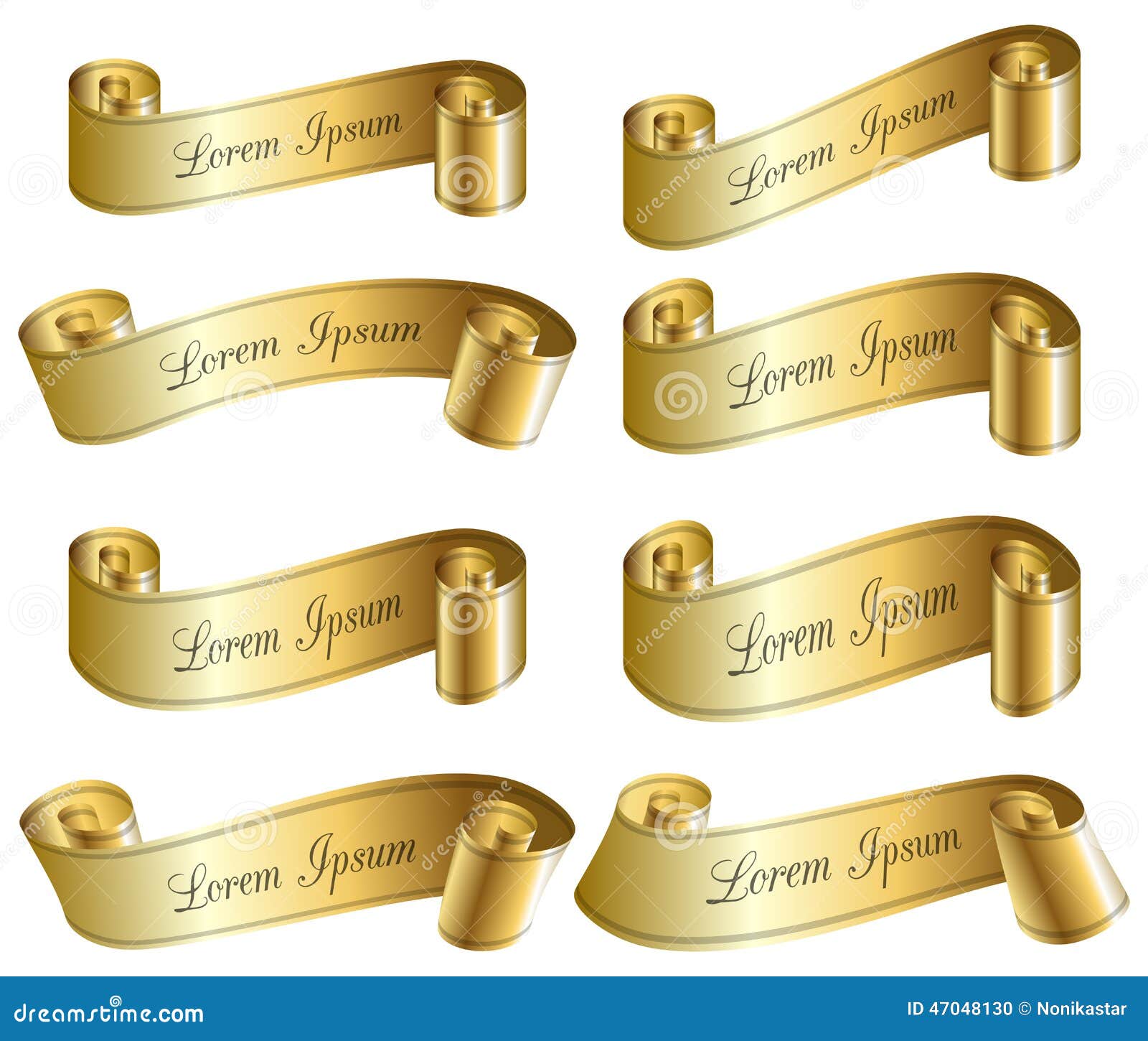 Set of Banners for Your Text Stock Vector - Illustration of blank ...