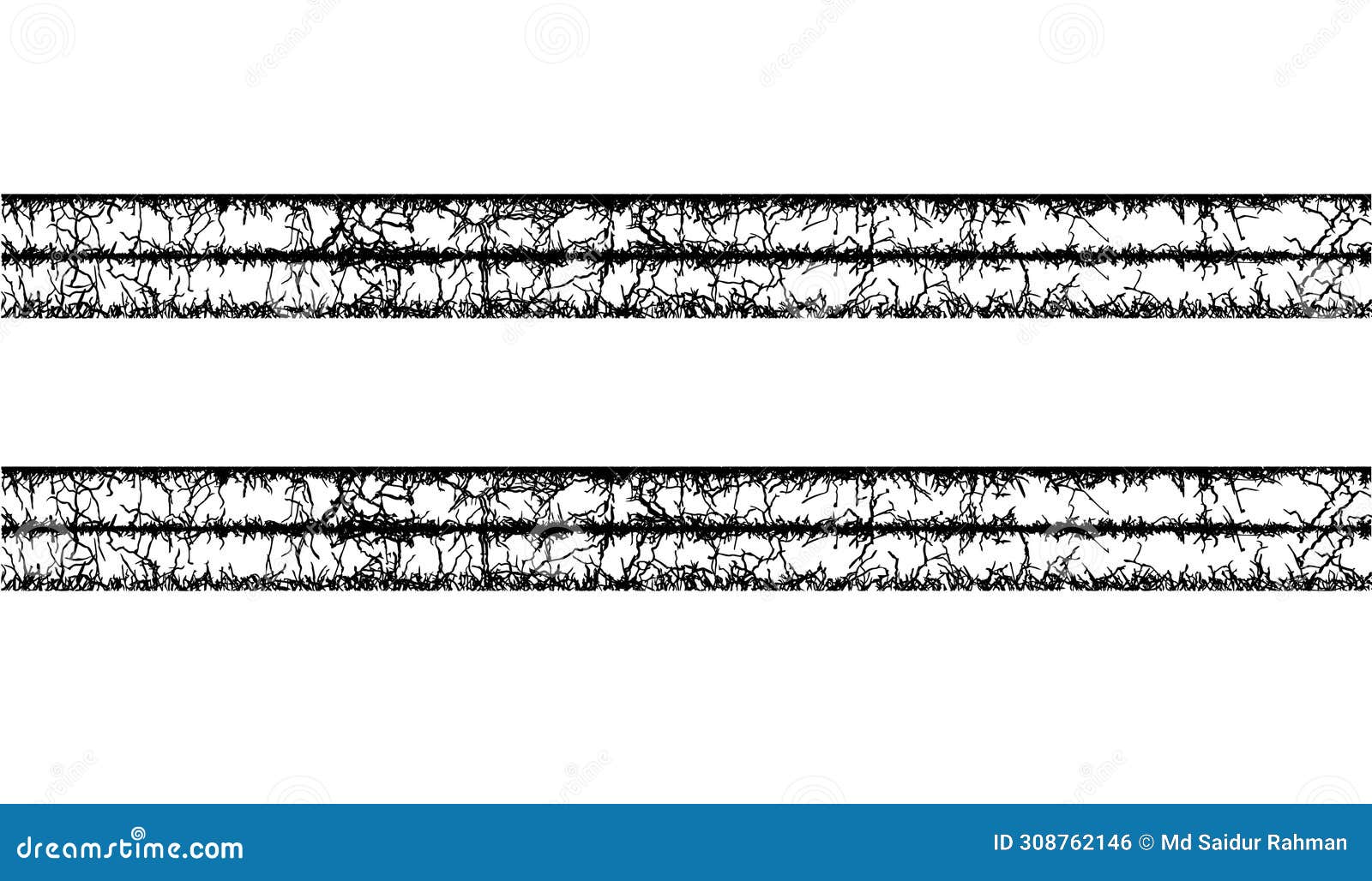 Spiky Barbed Wire, Symbol Of Boundary Or Security Vector Design ...