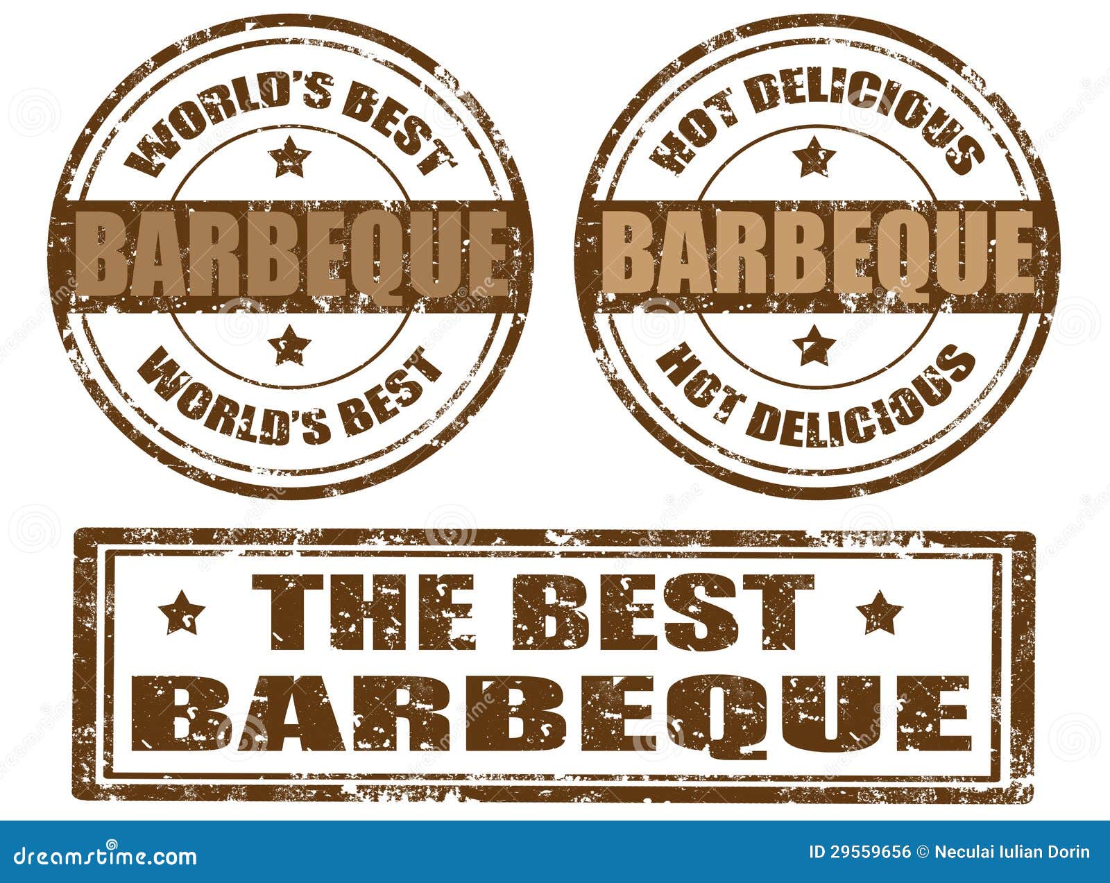 Set of barbeque stamps stock vector. Illustration of food - 29559656