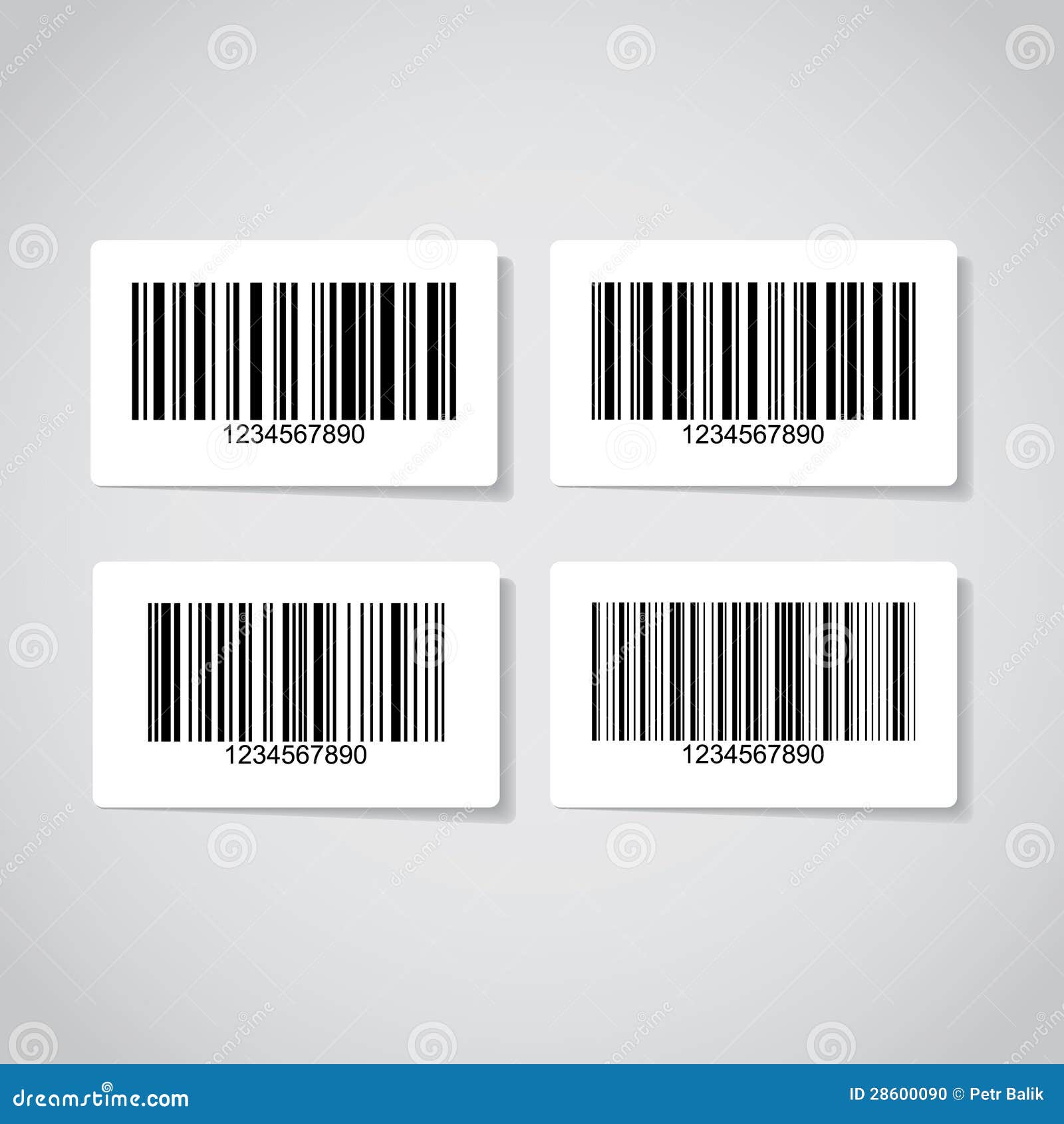 Set of barcode stickers stock illustration. Illustration of concept ...