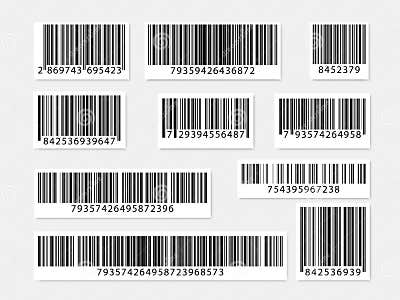 Set of Barcodes. Collection QR Codes Stock Vector - Illustration of ...