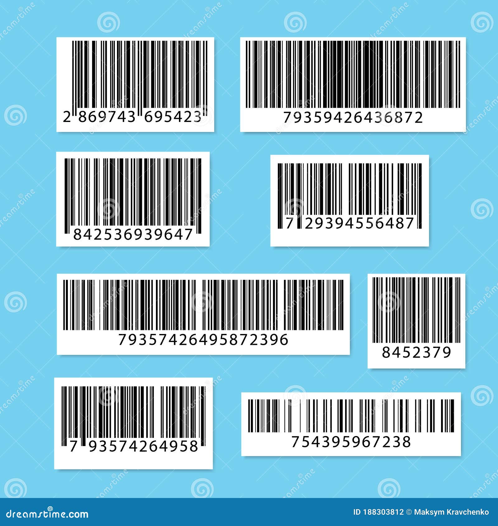 Set Of Barcodes. Collection QR Codes. Vector Illustration ... Set Of Barcodes. Collection QR Codes. Vector Illustration ...