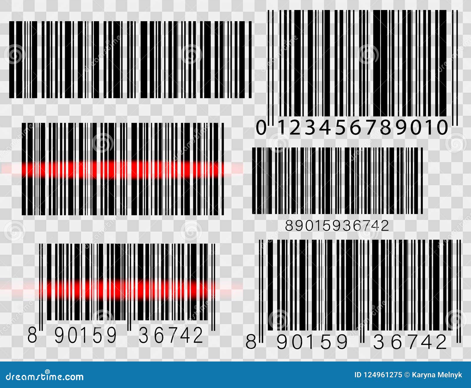 Set of Barcodes Isolated on White Background Stock Vector ... Set of Barcodes Isolated on White Background Stock Vector ...