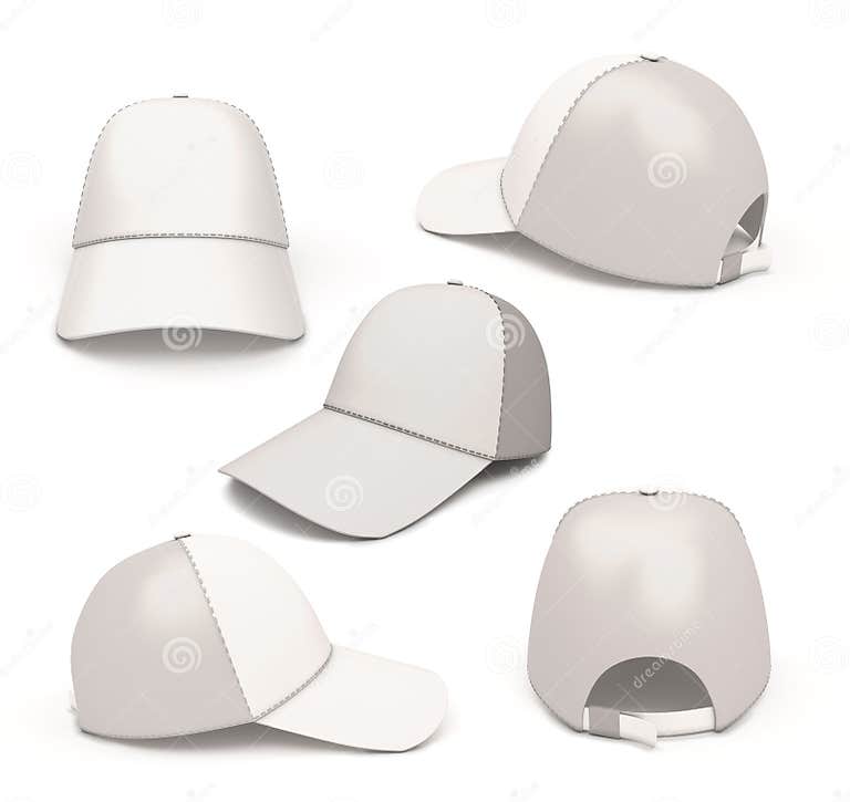 Set Baseball Caps from Different Angles Stock Illustration ...