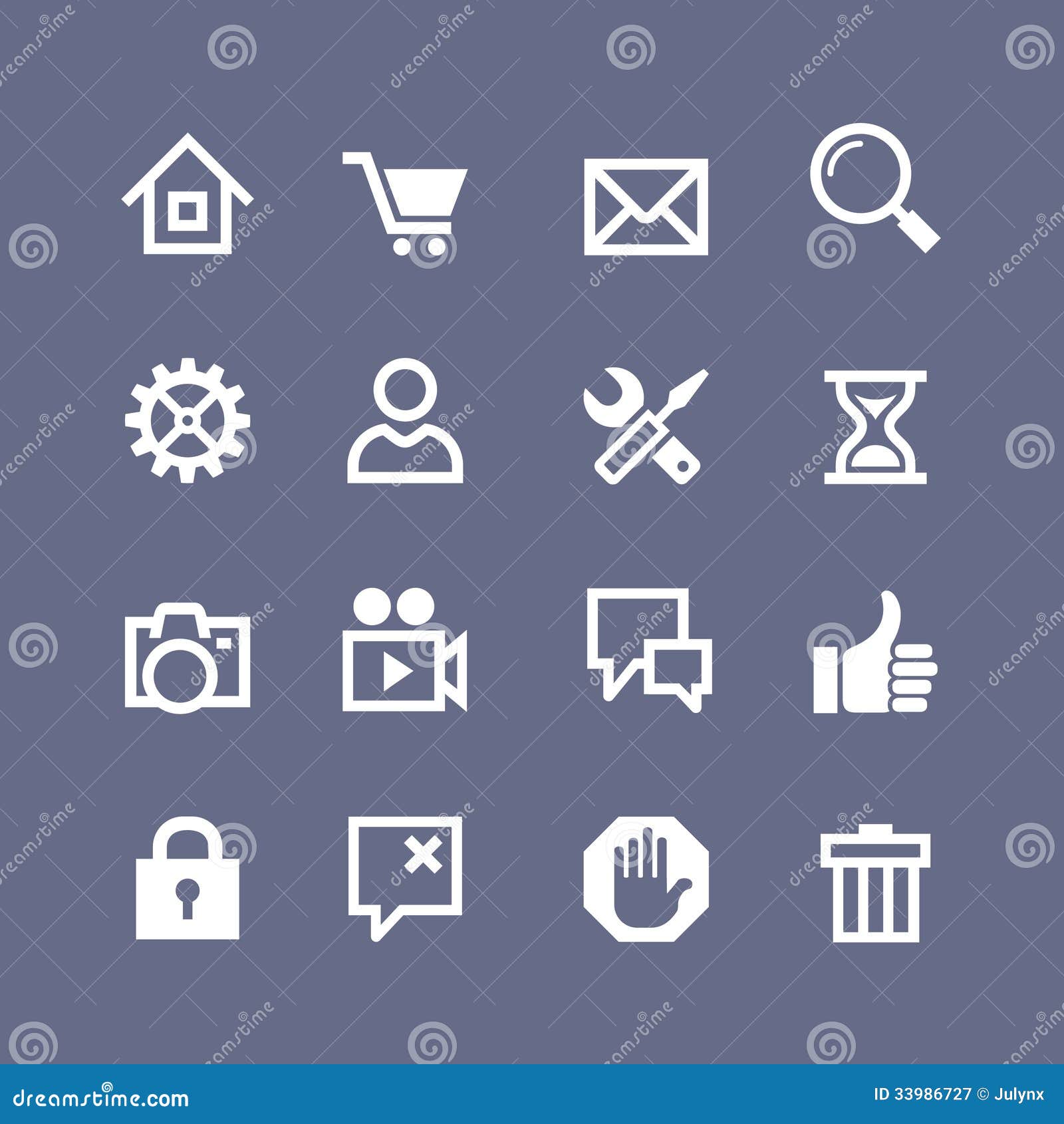 Set 16 basic web icons stock vector. Illustration of hourglass - 33986727