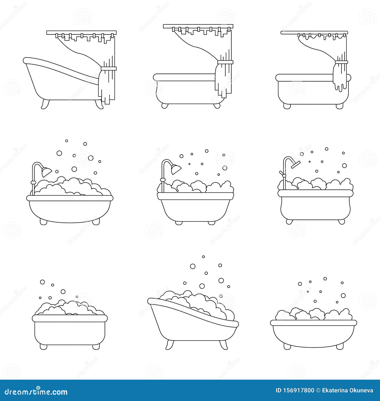 Bathroom Outline With Fill Color Vector Icon Which Can Easily Modify Or ...