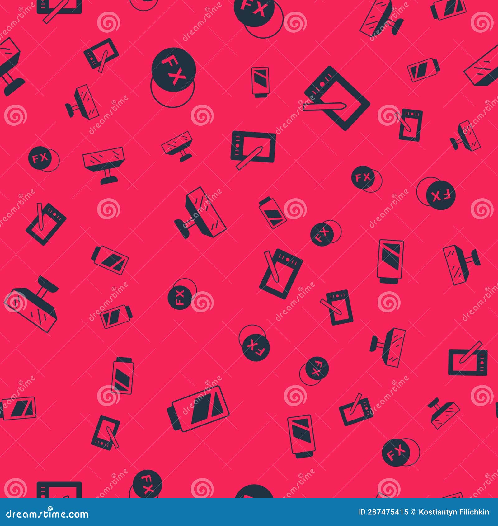 Set Battery for Camera, Photo Fx, Softbox Light and Graphic Tablet on ...