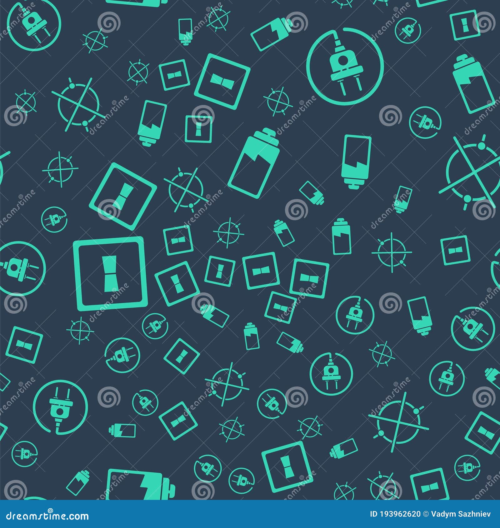 Set Battery Charge Level Indicator, Electric Plug, Electric Light ...