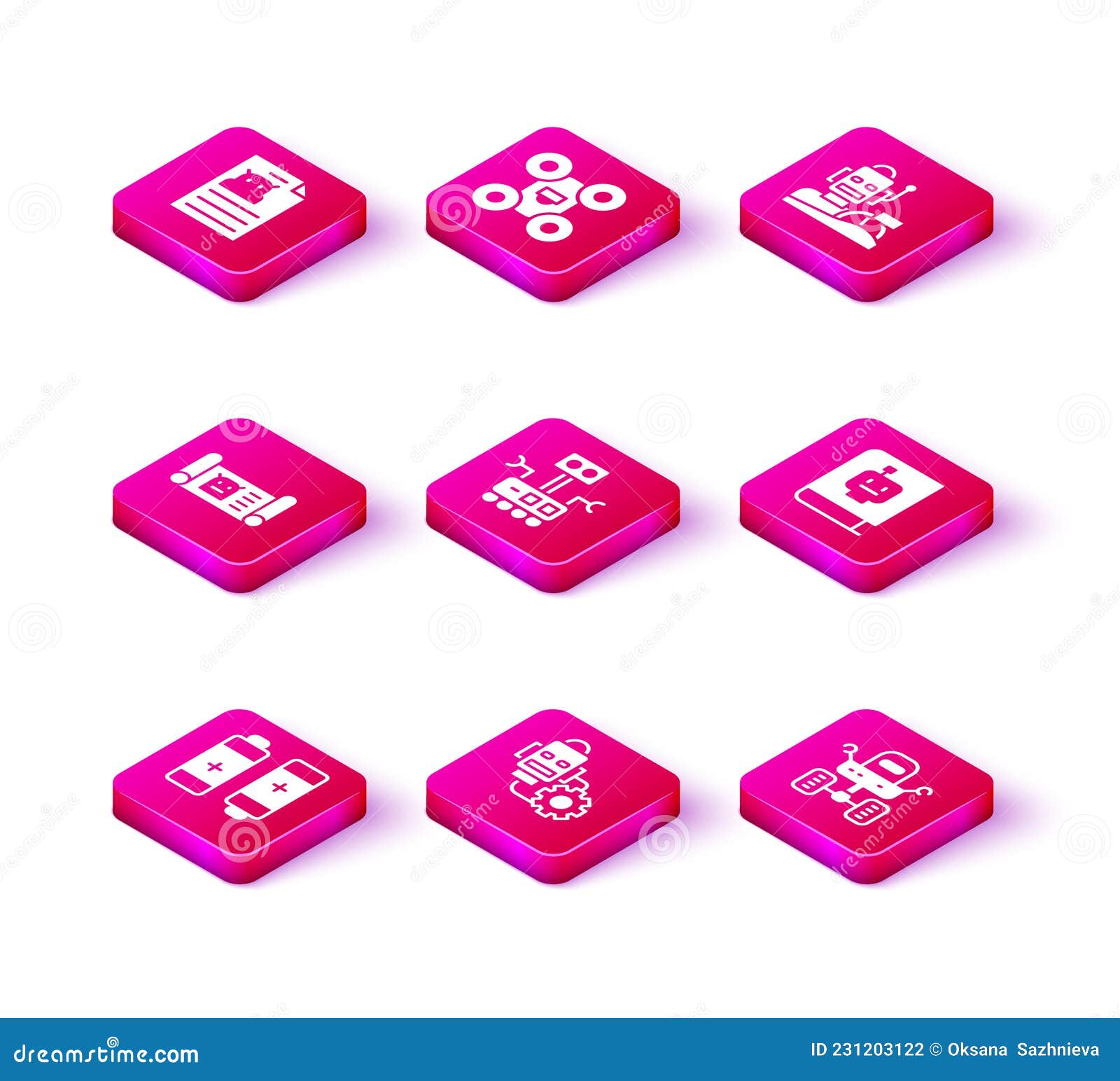 Set Battery, Robot Setting, Blueprint, Mars Rover, User Manual ...