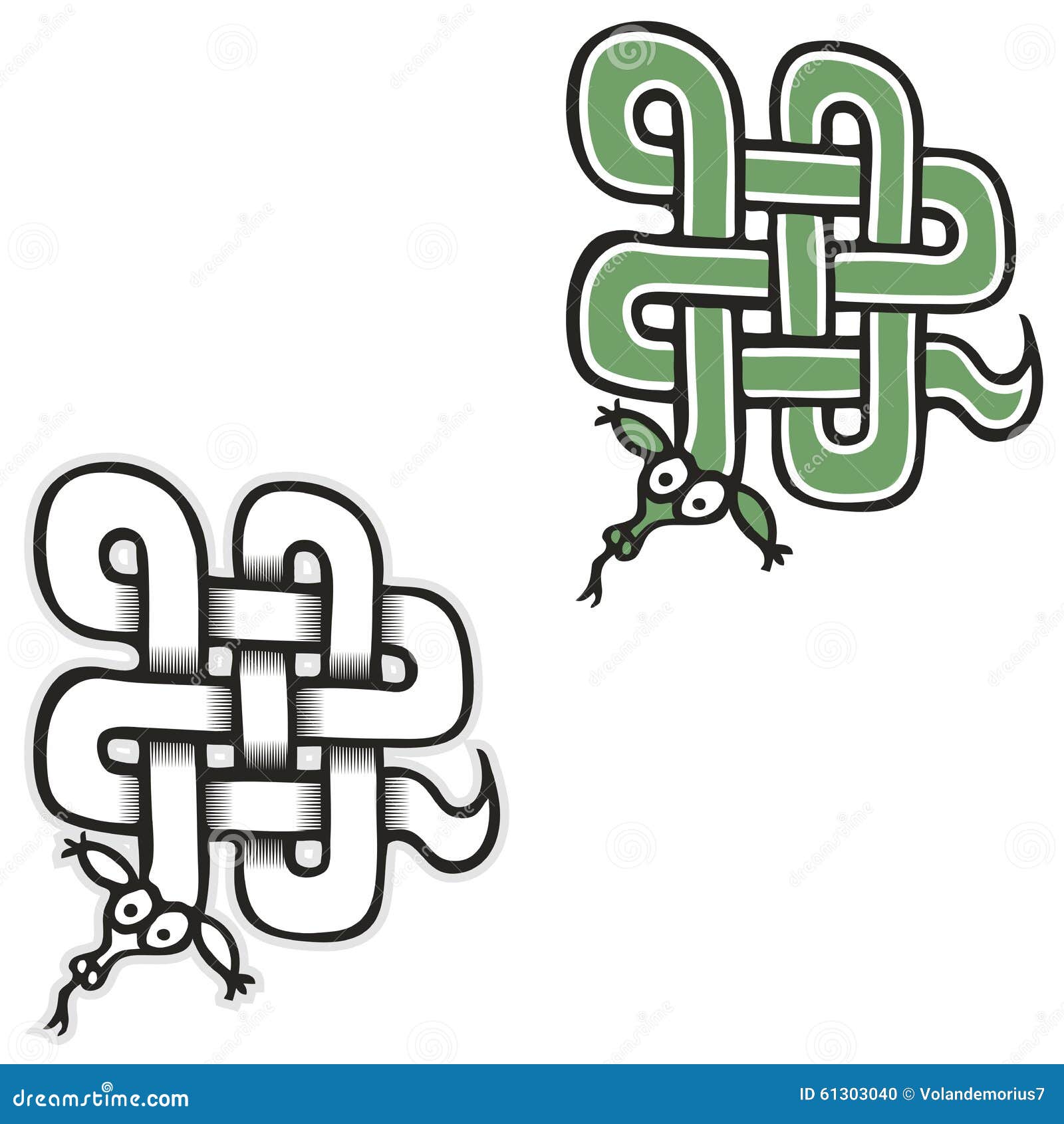 Set of Beautiful Celtic Patterns Stock Vector - Illustration of ...