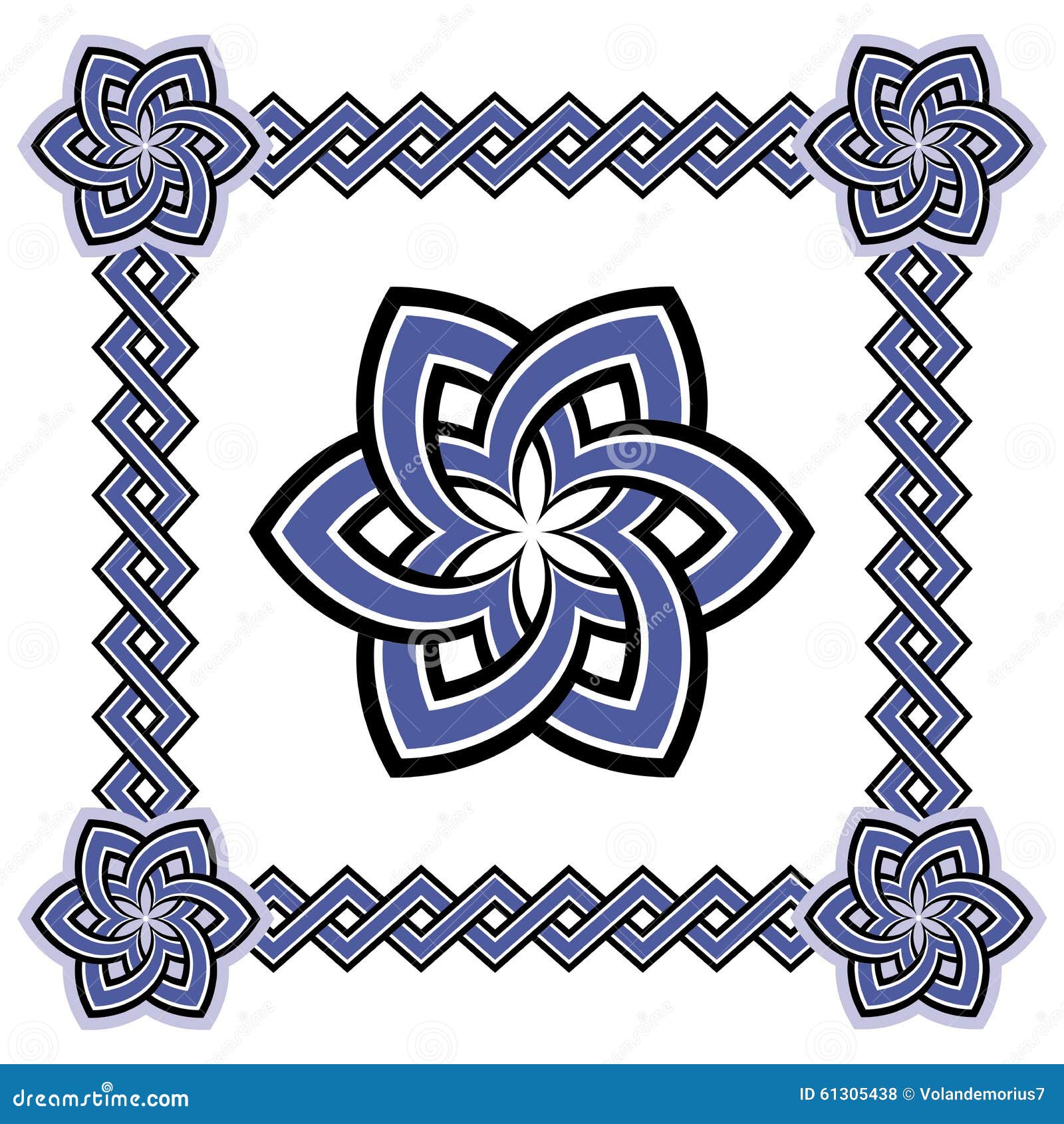 Set of Beautiful Celtic Patterns Stock Vector - Illustration of ...