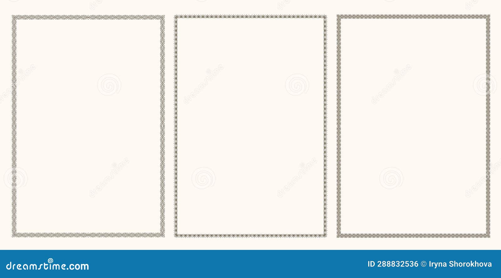 Set with beautiful frames stock vector. Illustration of filigree ...