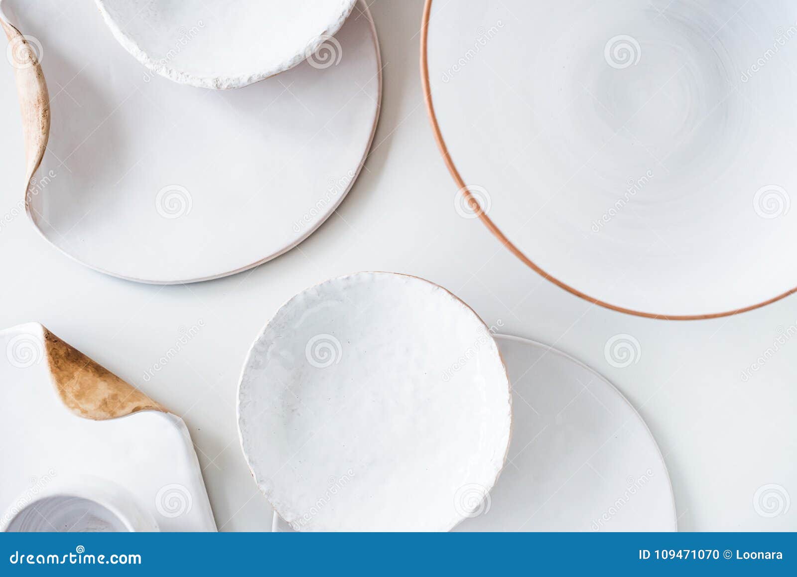 Set of Beautiful Handmade Ceramic, Various Handcrafted Plates an Stock ...