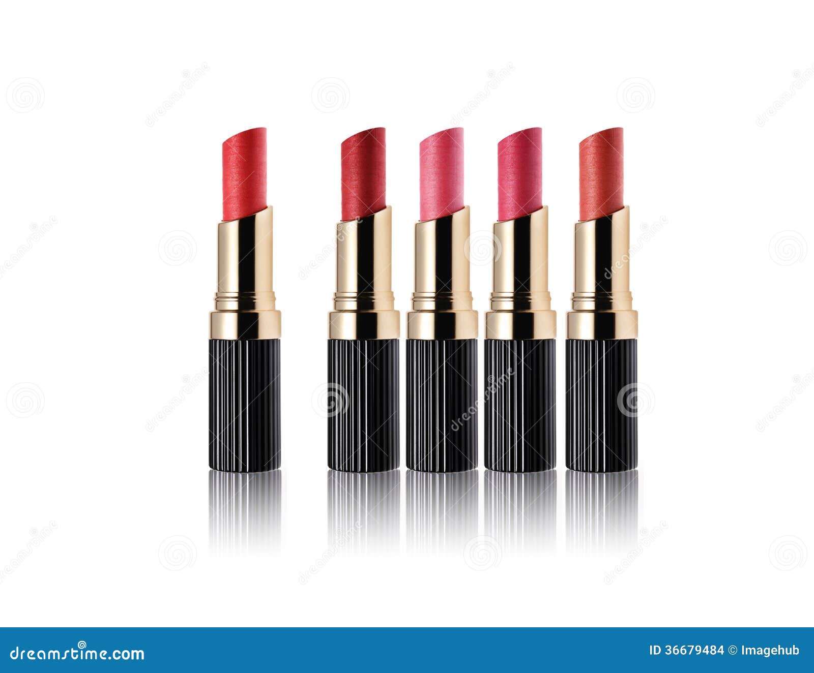 Set of beautiful lipsticks stock photo. Image of female - 36679484