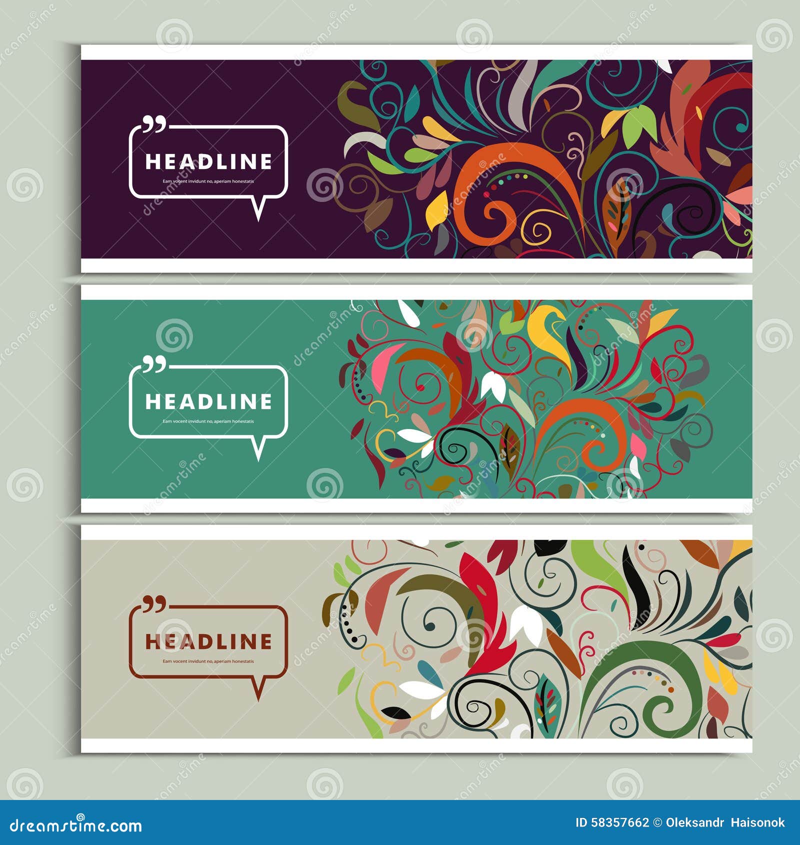 Set of Beautiful Spring Prints for Design Stock Vector - Illustration ...