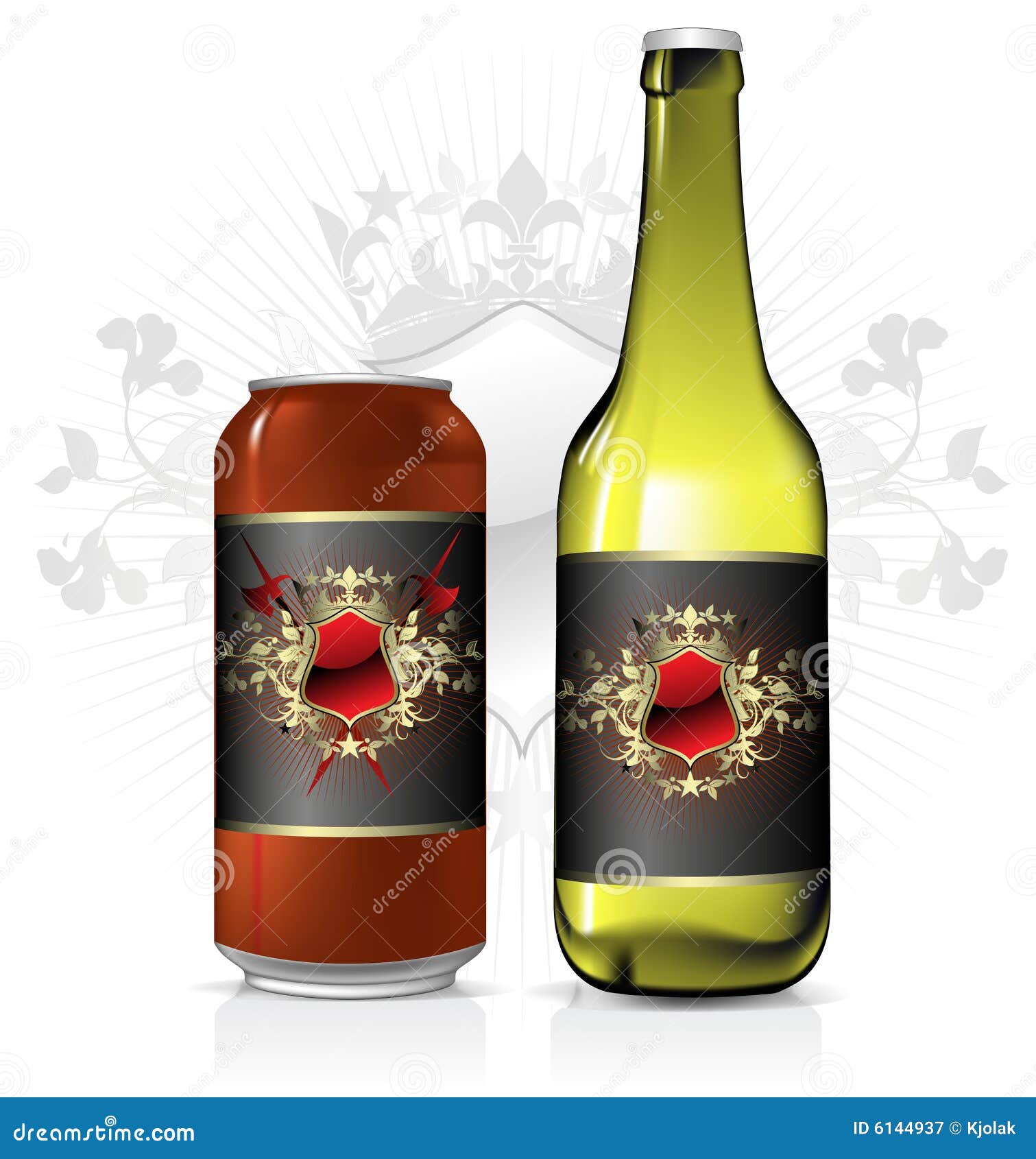 Set of beer design stock vector. Illustration of bookplate - 6144937