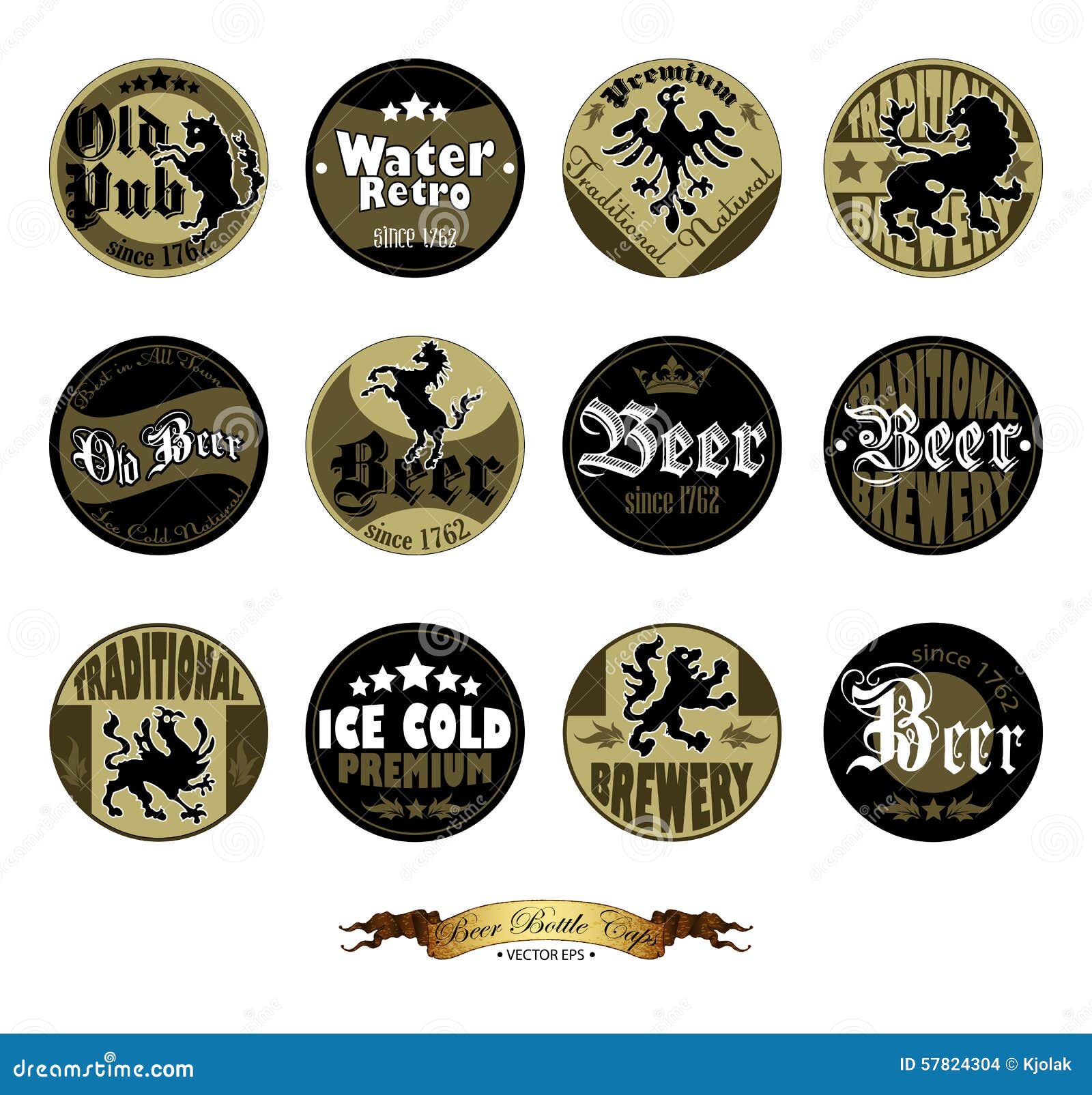 Set of beer elements stock vector. Illustration of alcohol - 57824304