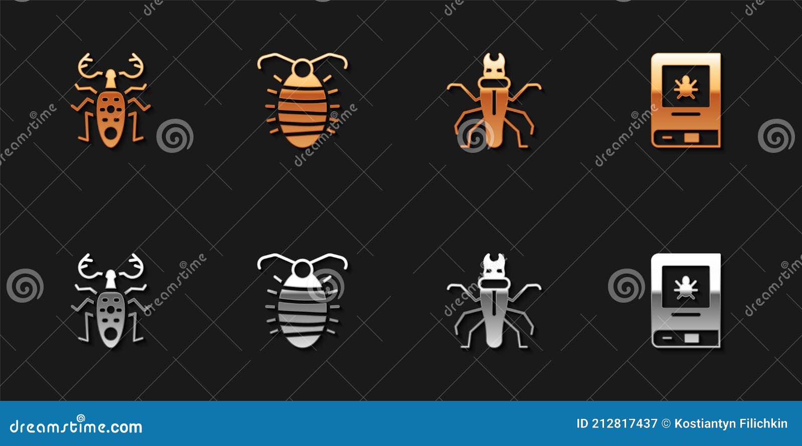 Insect Termite In Red Forbidding Spark Circle. Anti Termite Insect Sign ...