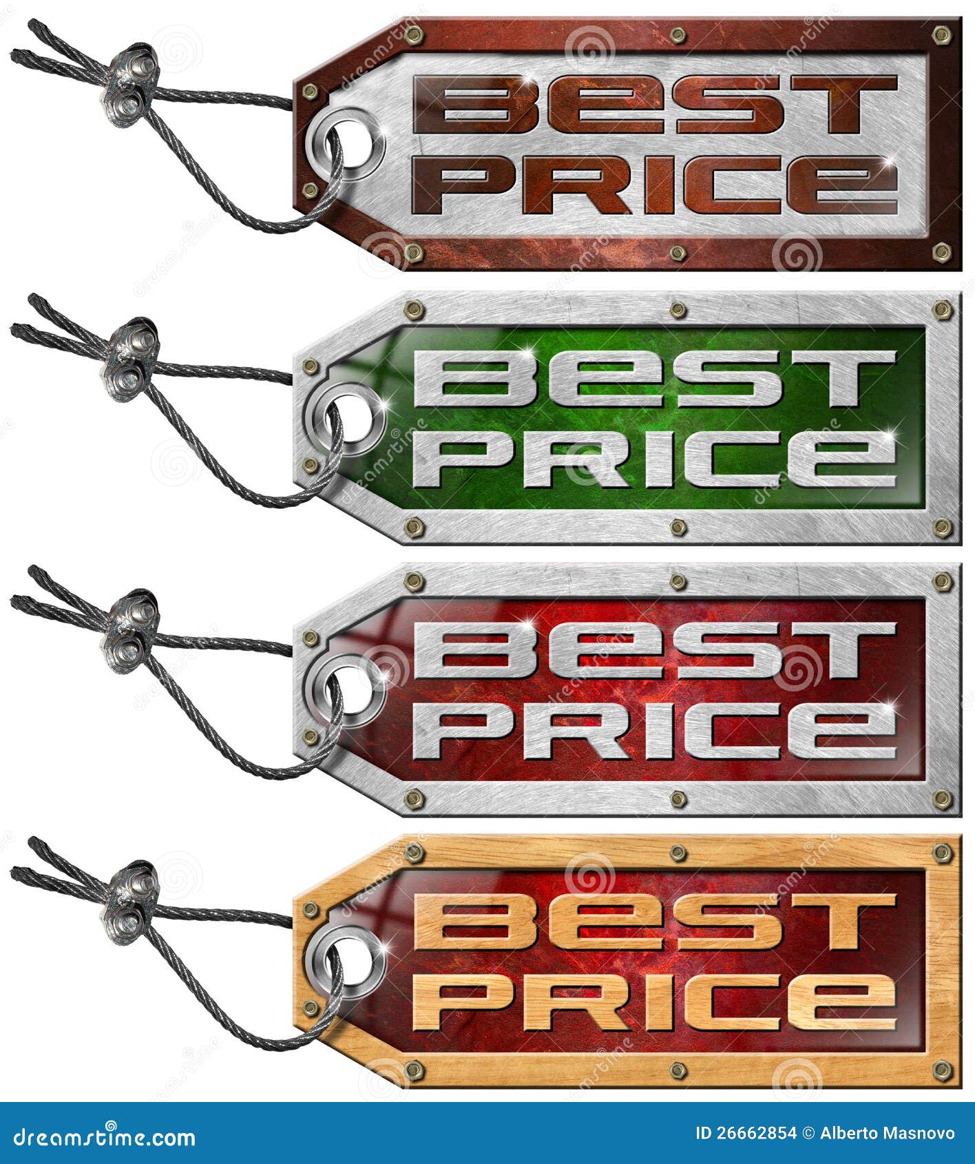 Set Best Price Tags - 4 Items Stock Illustration - Illustration of ...