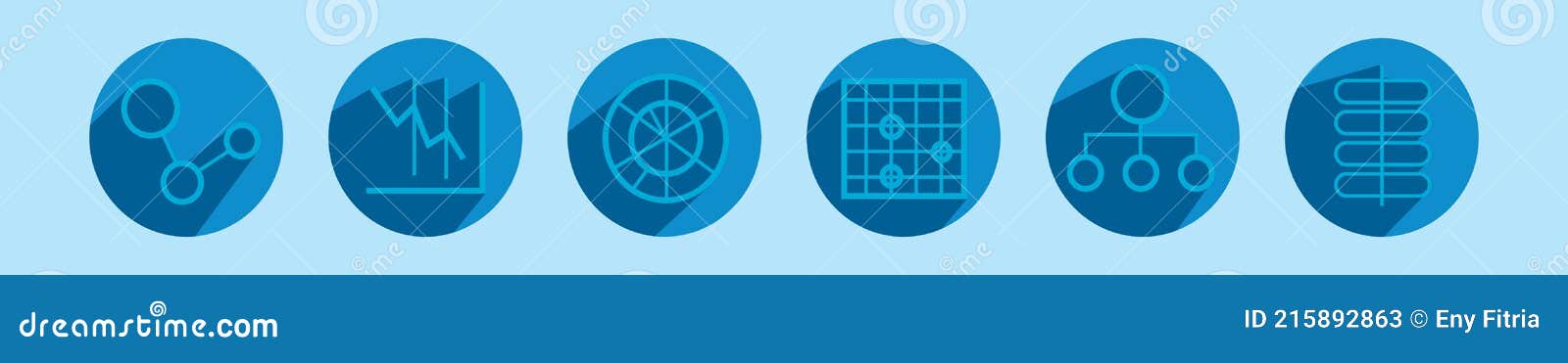 Set of Big Data Management Cartoon Icon Design Template with Various ...