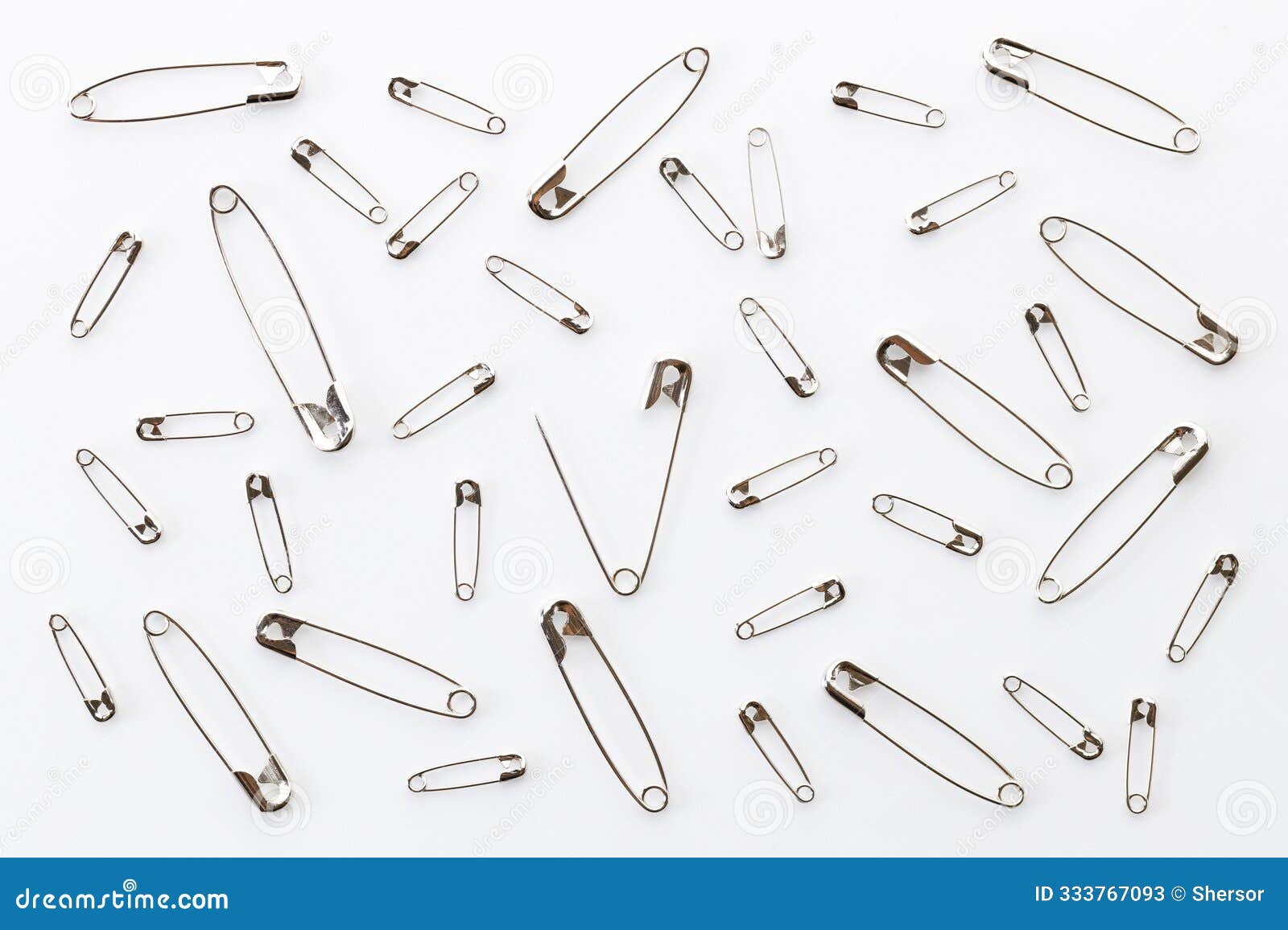Silver Safety Pin Royalty-Free Stock Image | CartoonDealer.com #96540022