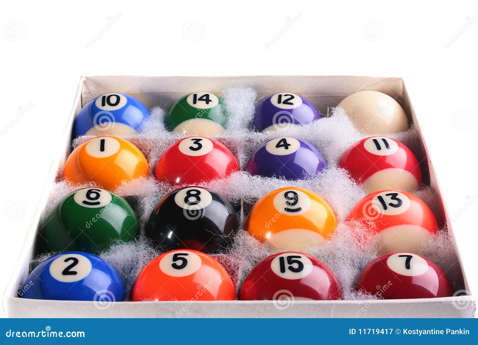Set of billiard ball stock image. Image of snooker, play - 11719417