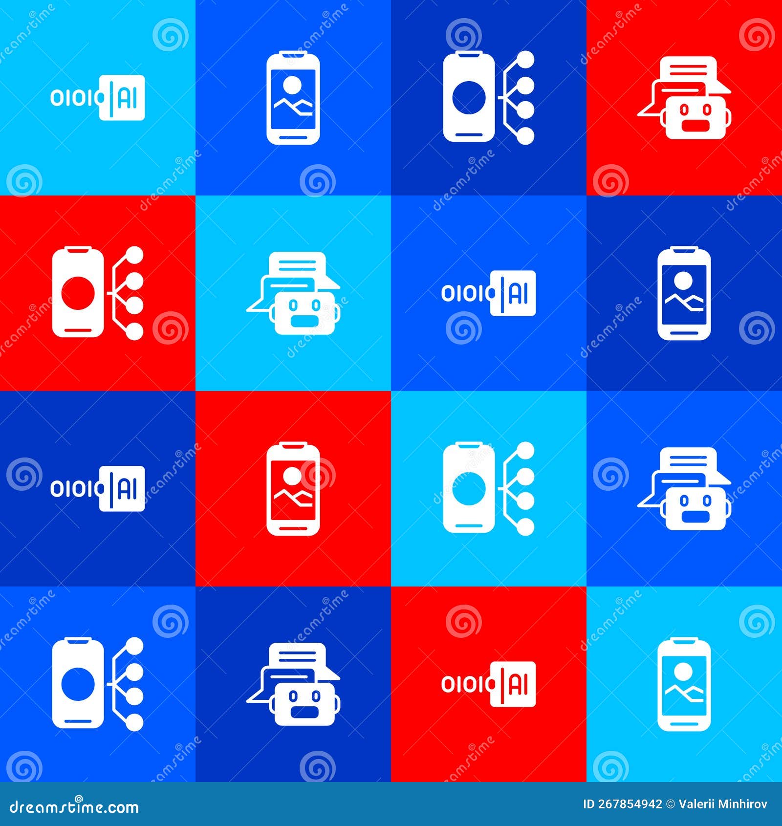 Set Binary Code, Mobile Phone, Neural Network and Chat Bot Icon. Vector ... Set Binary Code, Mobile Phone, Neural Network and Chat Bot Icon. Vector ...