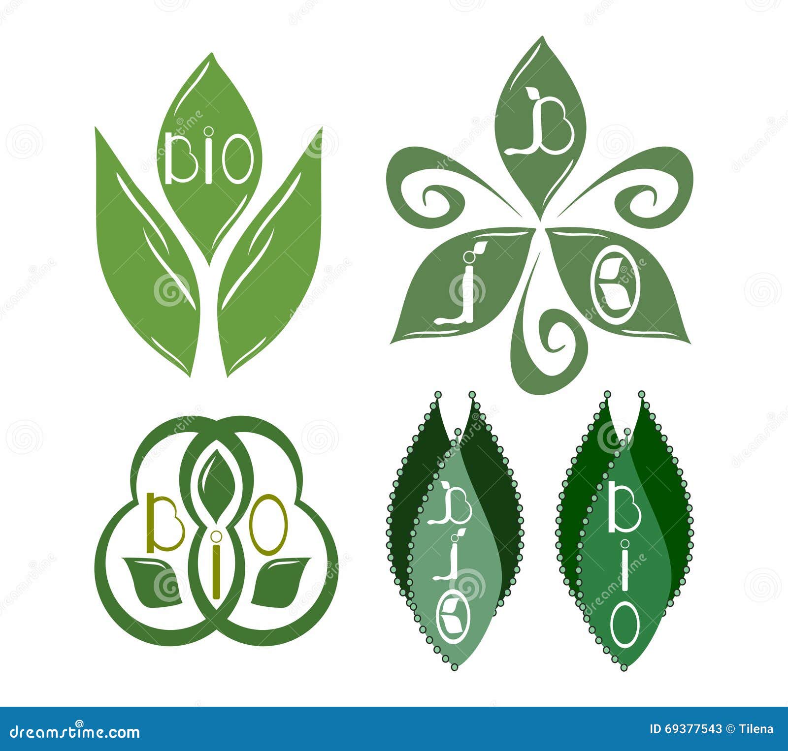 Set bio emblems stock vector. Illustration of leaf, creative - 69377543