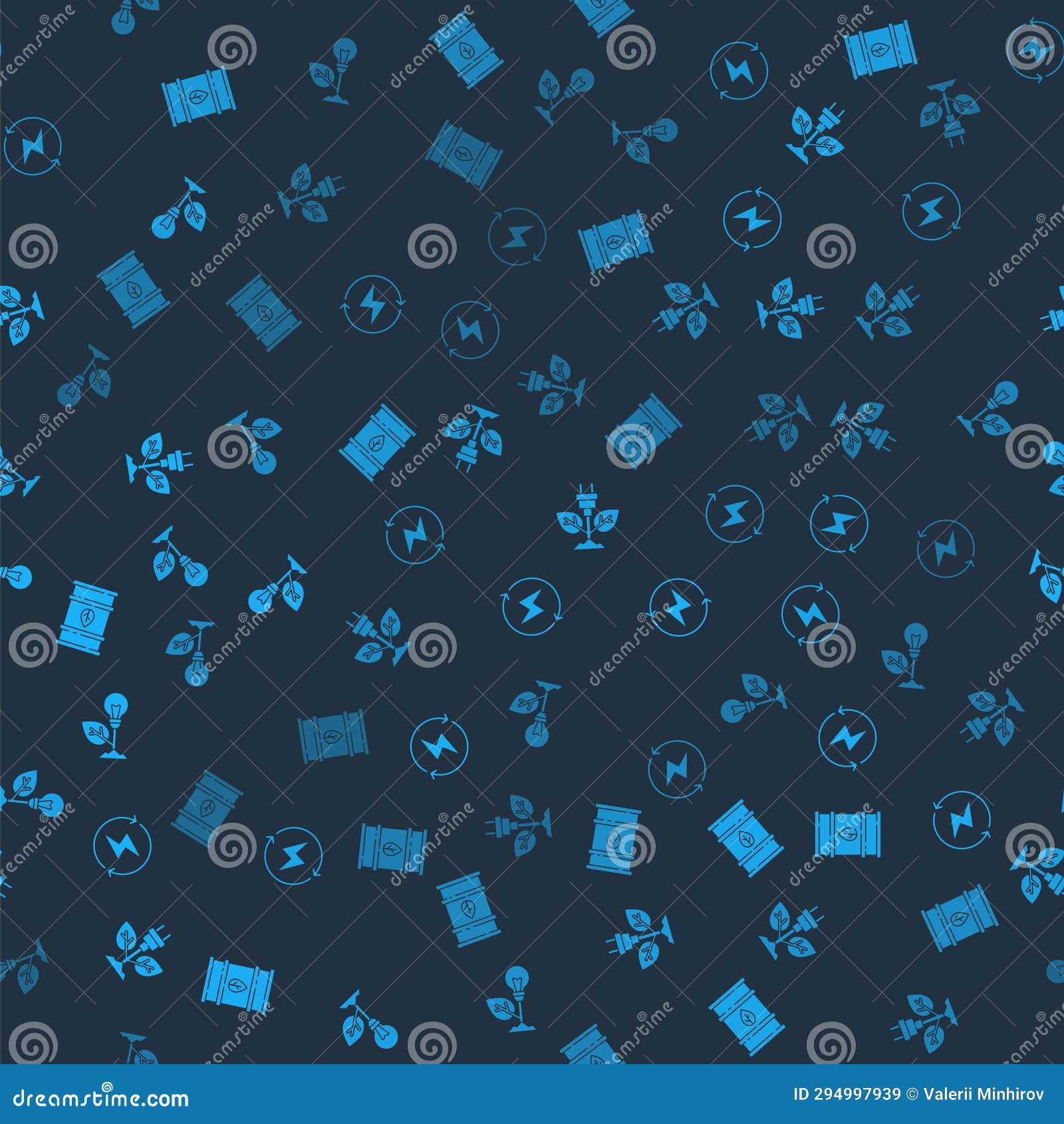 Set Bio Fuel Barrel, Lightning Bolt, Electric Saving Plug Leaf and Bulb ...