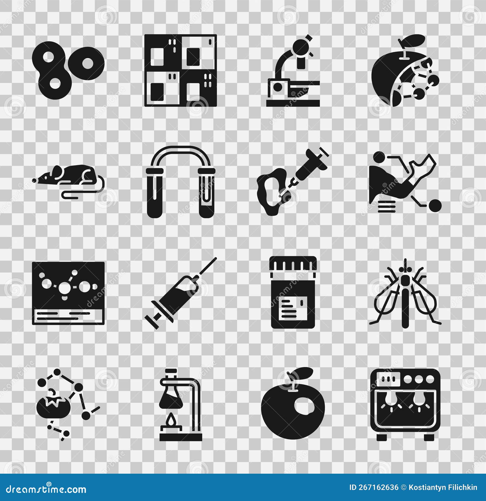 Set Biosafety Box, Experimental Insect, Prosthesis Hand, Microscope ...