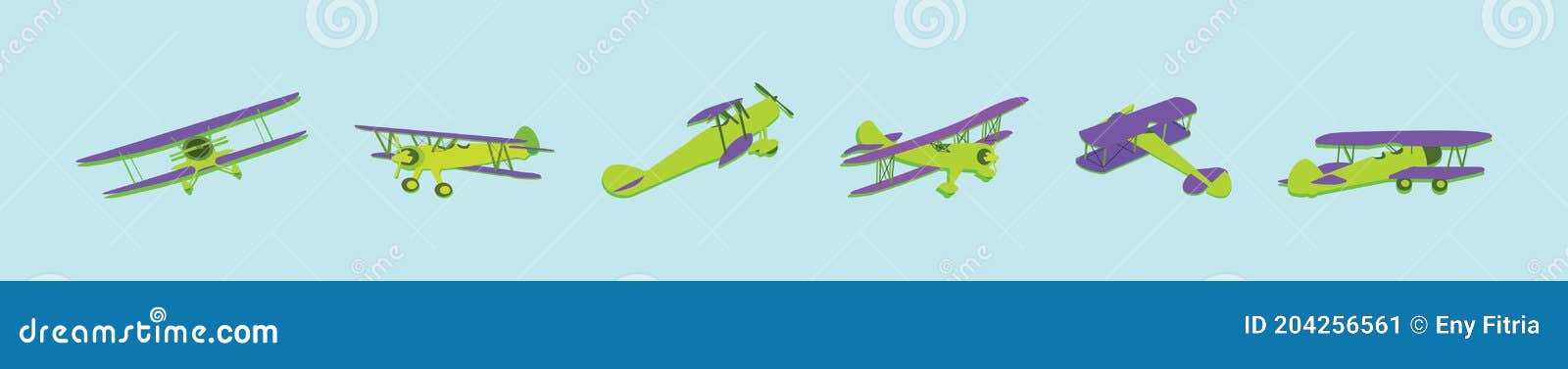 Biplane Cartoon Royalty-Free Stock Photography | CartoonDealer.com #388463