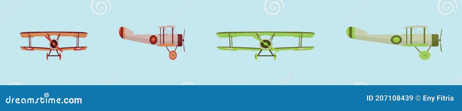 Biplane Cartoon Royalty-Free Stock Photography | CartoonDealer.com #388463