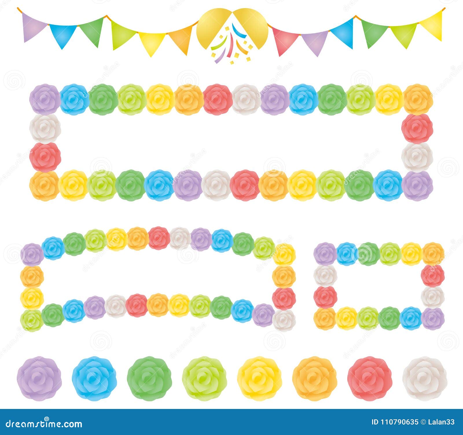 Set of Birthday Party Elements. Stock Vector - Illustration of child ...