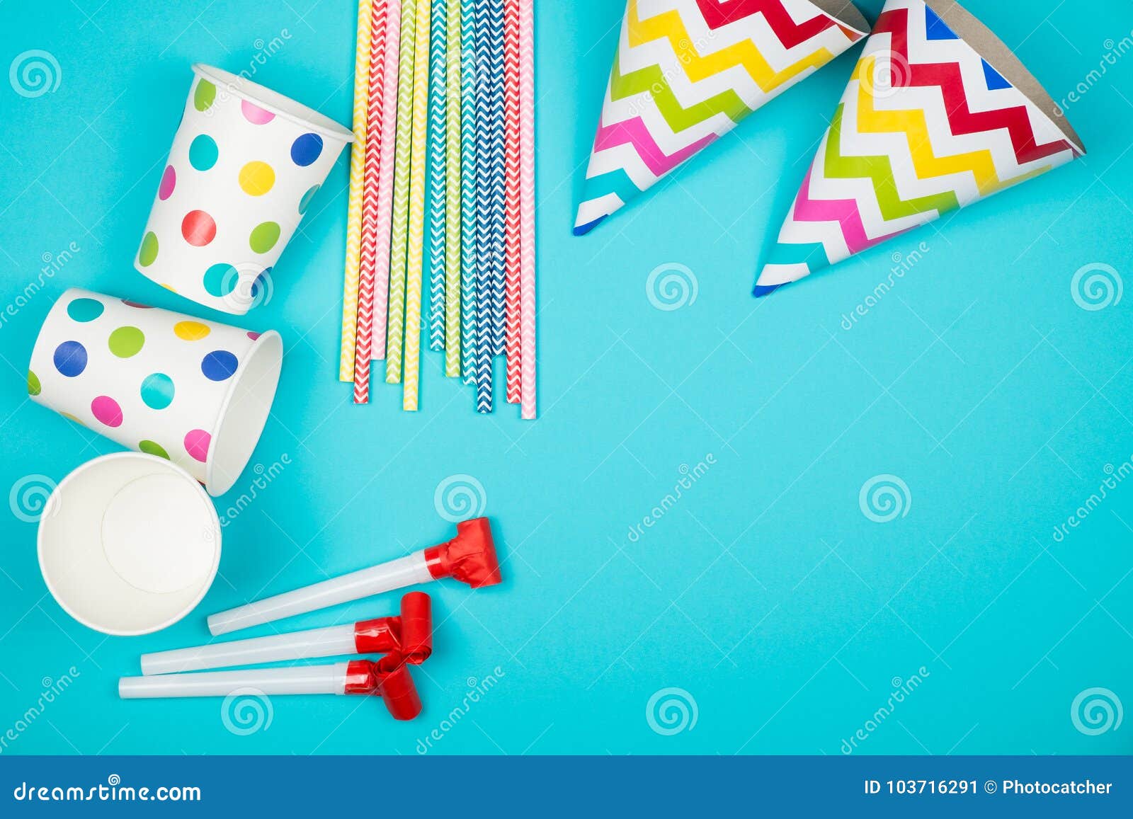 Birthday party objects stock image. Image of beautiful - 103716291