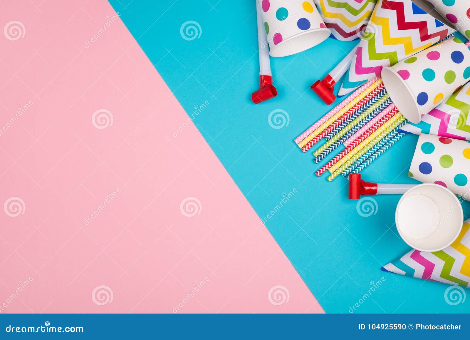 Birthday party objects stock photo. Image of pipe, festive - 104925590