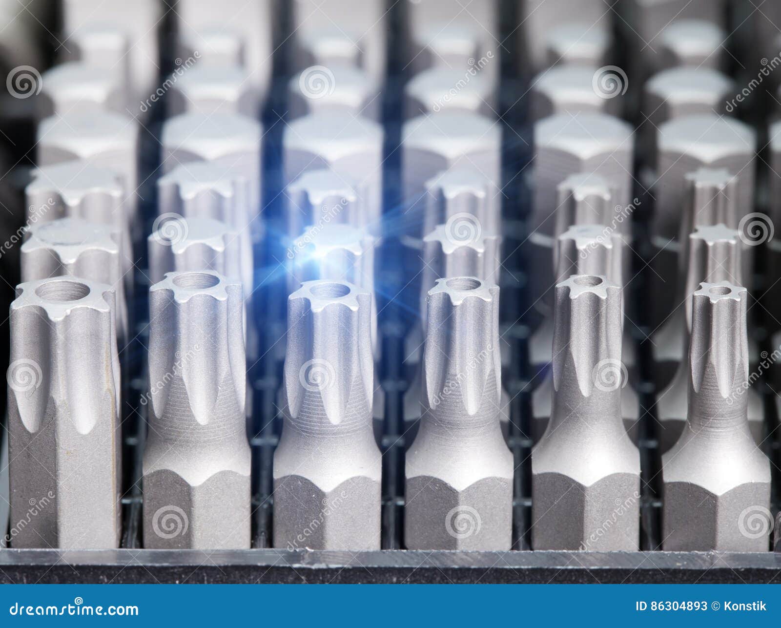 Set of bits in bit holder stock image. Image of work - 86304893